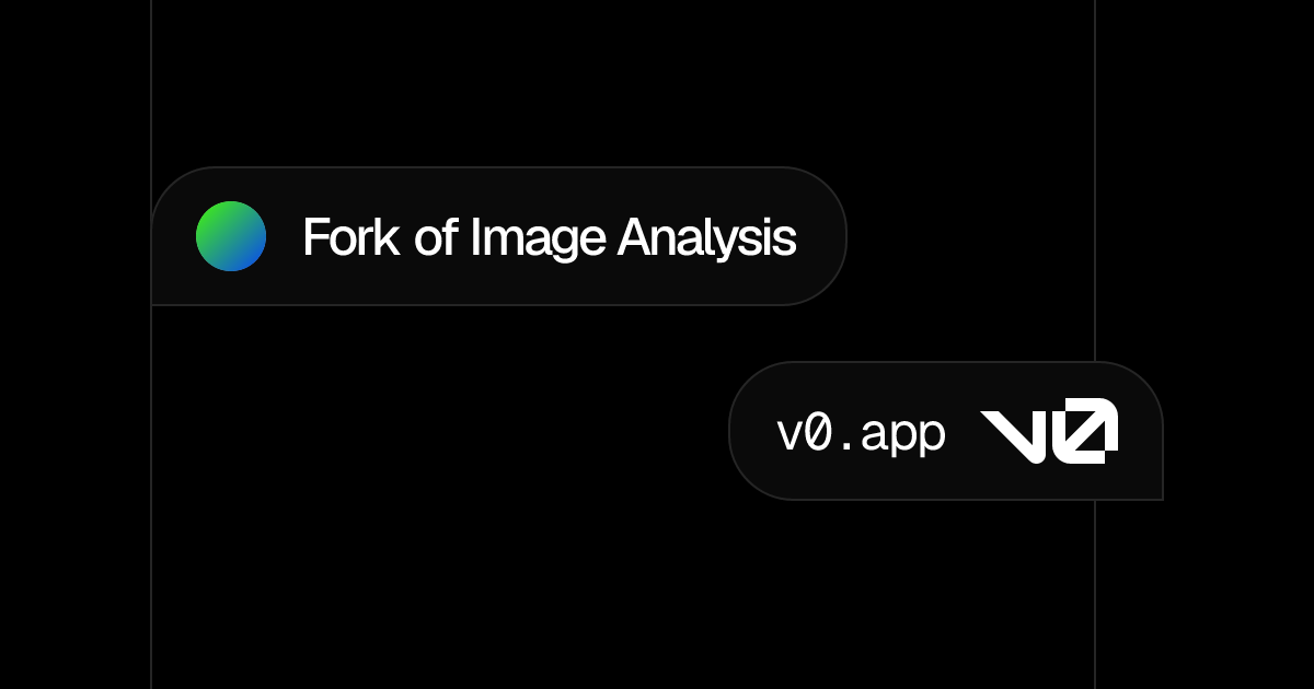 Fork of Image Analysis – v0 by Vercel