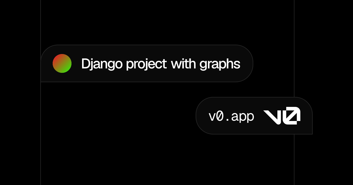 Django project with graphs – v0 by Vercel