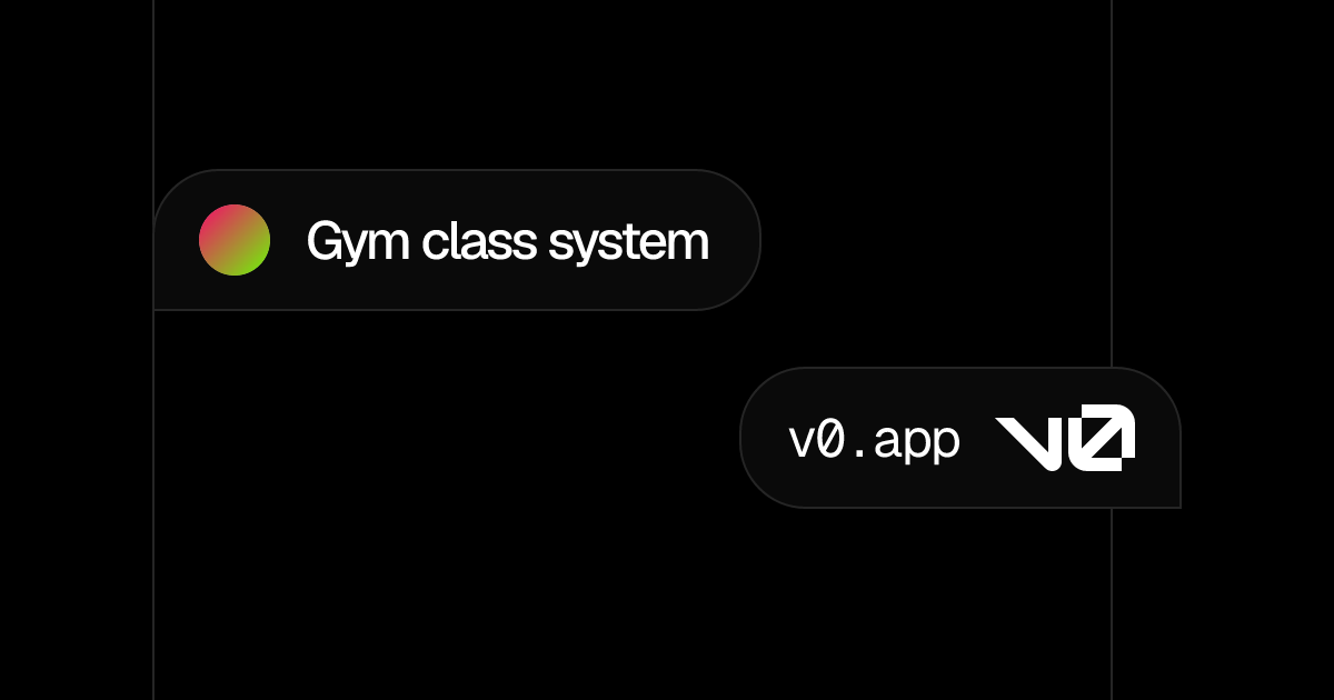 Gym class system – v0 by Vercel