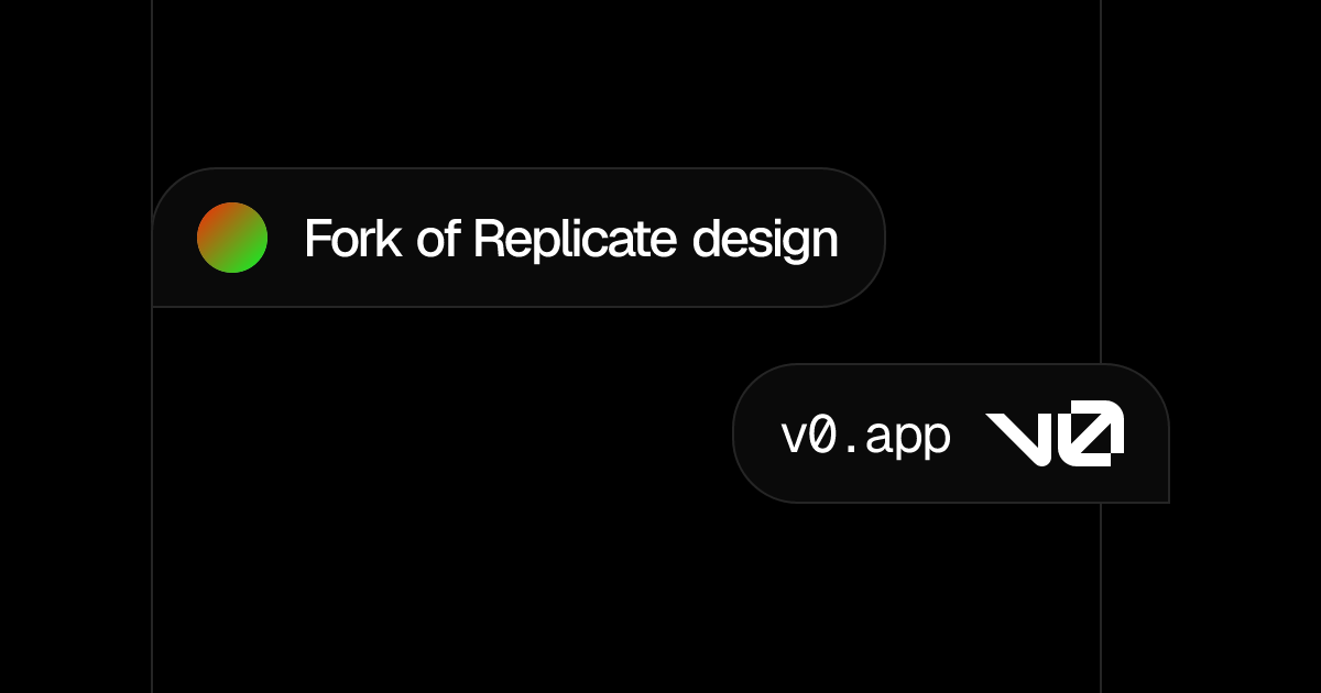 Fork of Replicate design – v0 by Vercel