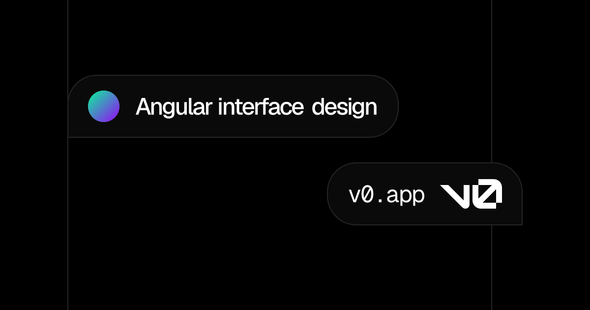 Angular interface design – v0 by Vercel