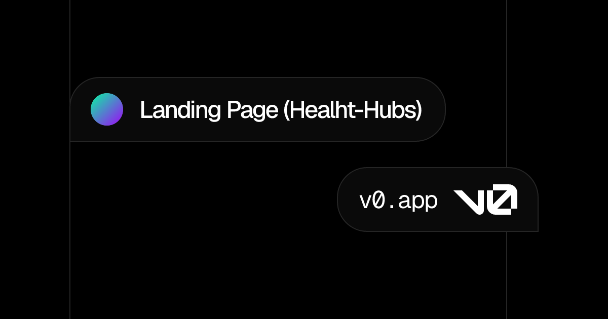 Landing Page (Healht-Hubs) - v0 by Vercel
