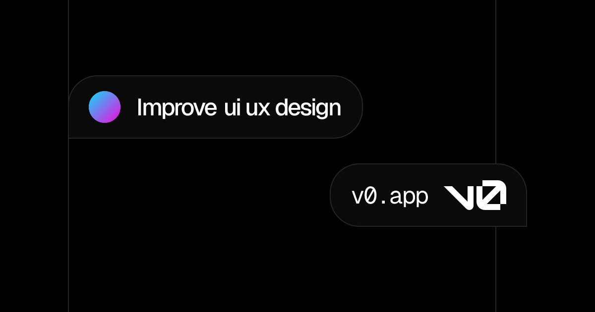 Improve ui ux design – v0 by Vercel