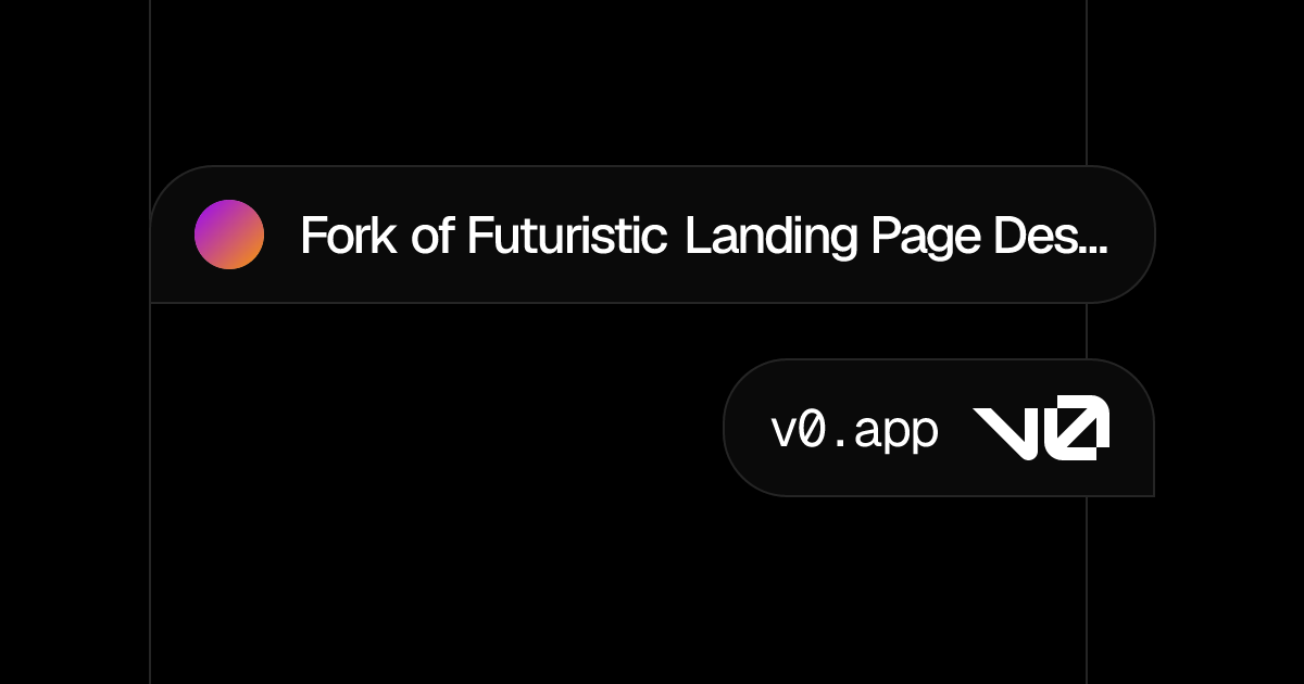 Fork of Futuristic Landing Page Design – v0 by Vercel