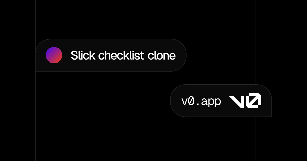 Slick checklist clone – v0 by Vercel