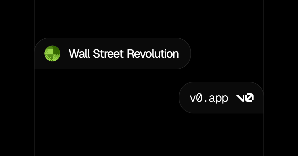 Wall Street Revolution - v0 by Vercel