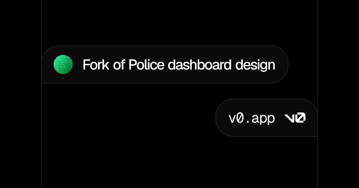Fork of Police dashboard design – v0 by Vercel
