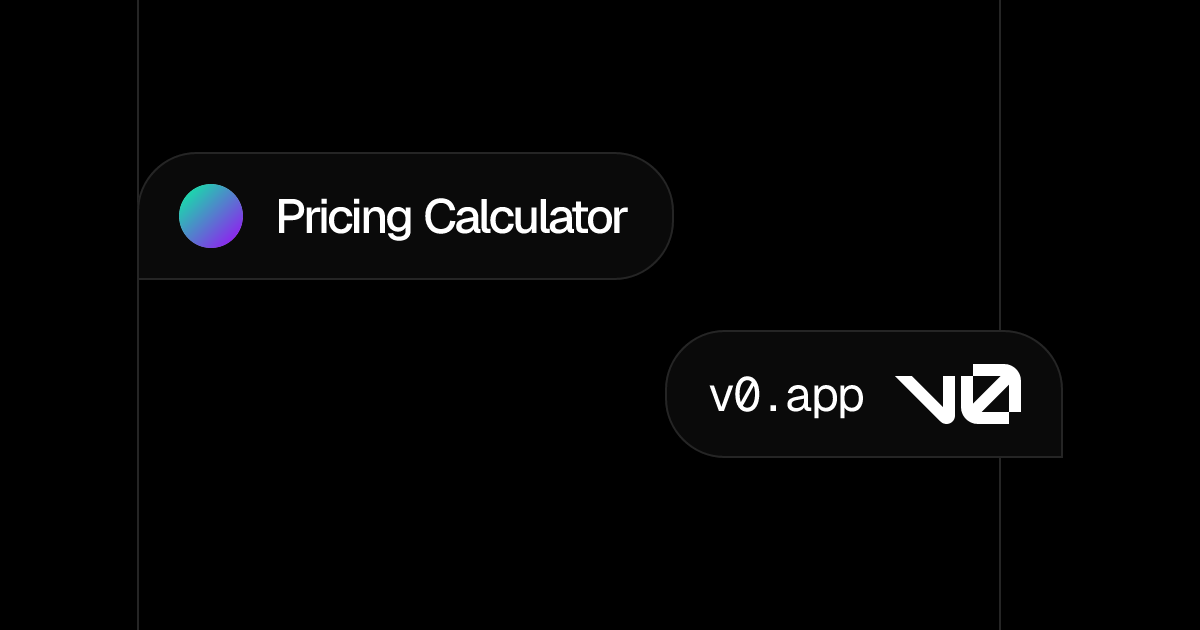 Pricing Calculator – v0 by Vercel