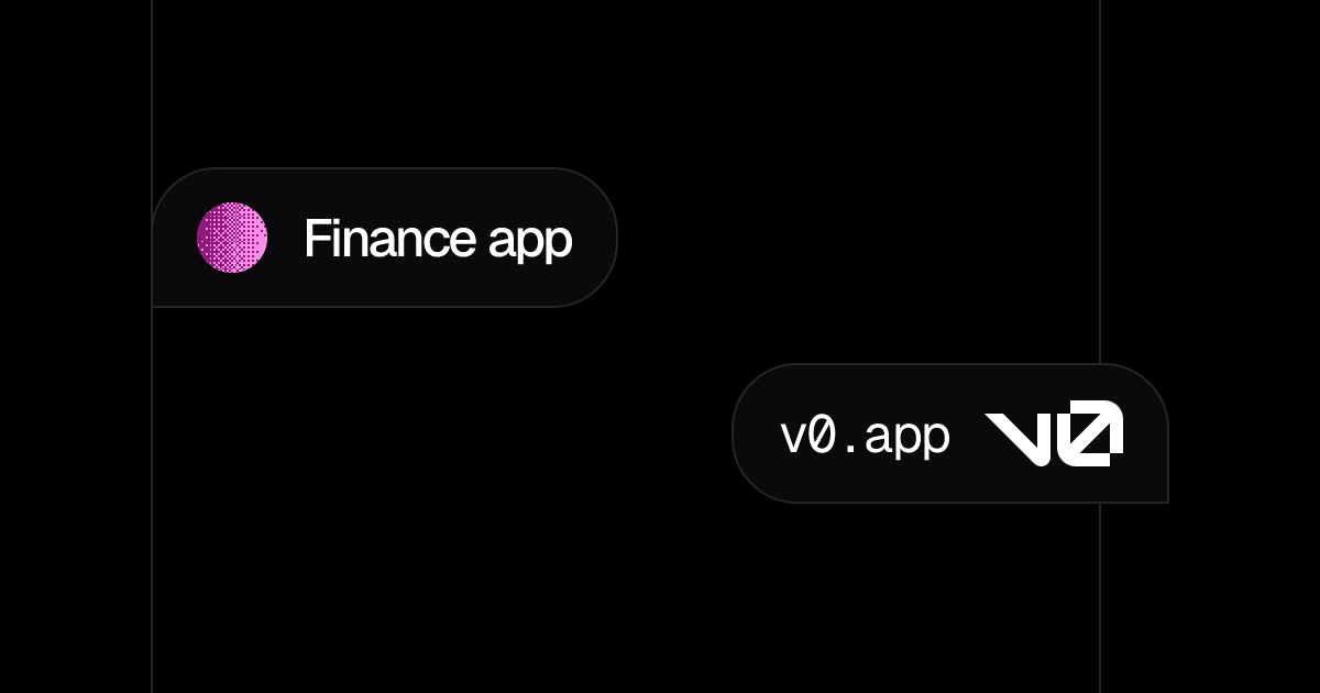 Finance app – v0 by Vercel