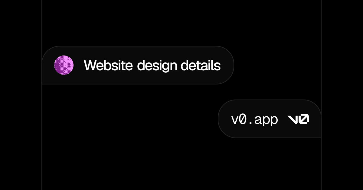 Website design details - v0 by Vercel