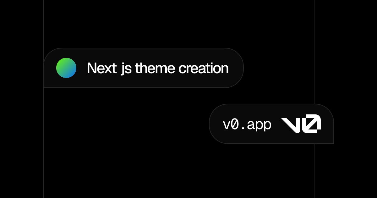 Next js theme creation – v0 by Vercel
