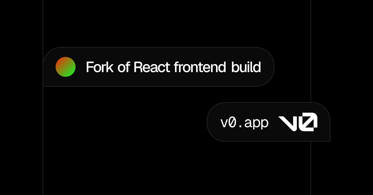 Fork of React frontend build – v0 by Vercel
