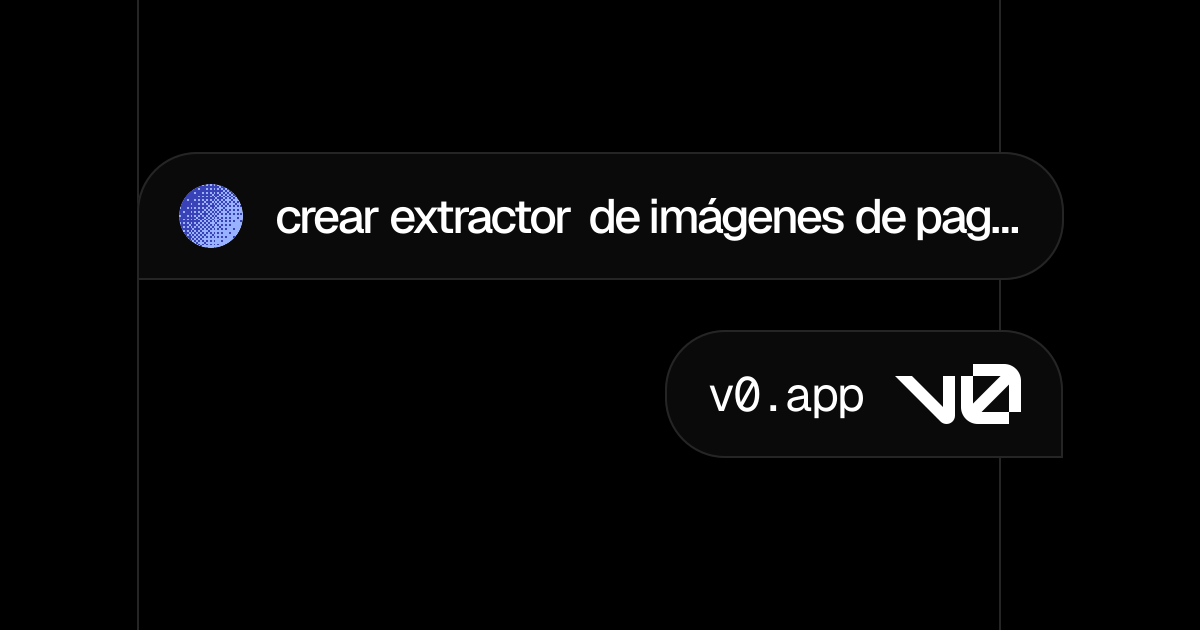 crear extractor de imágenes de pagina web – v0 by Vercel