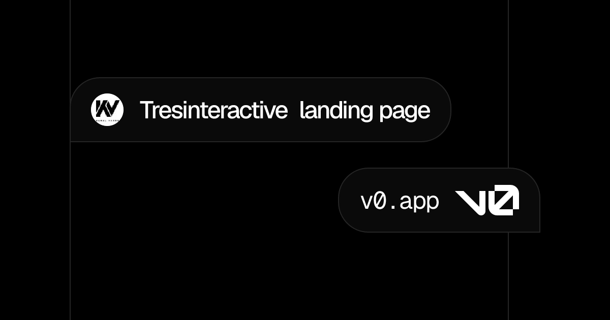 Tresinteractive landing page - v0 by Vercel