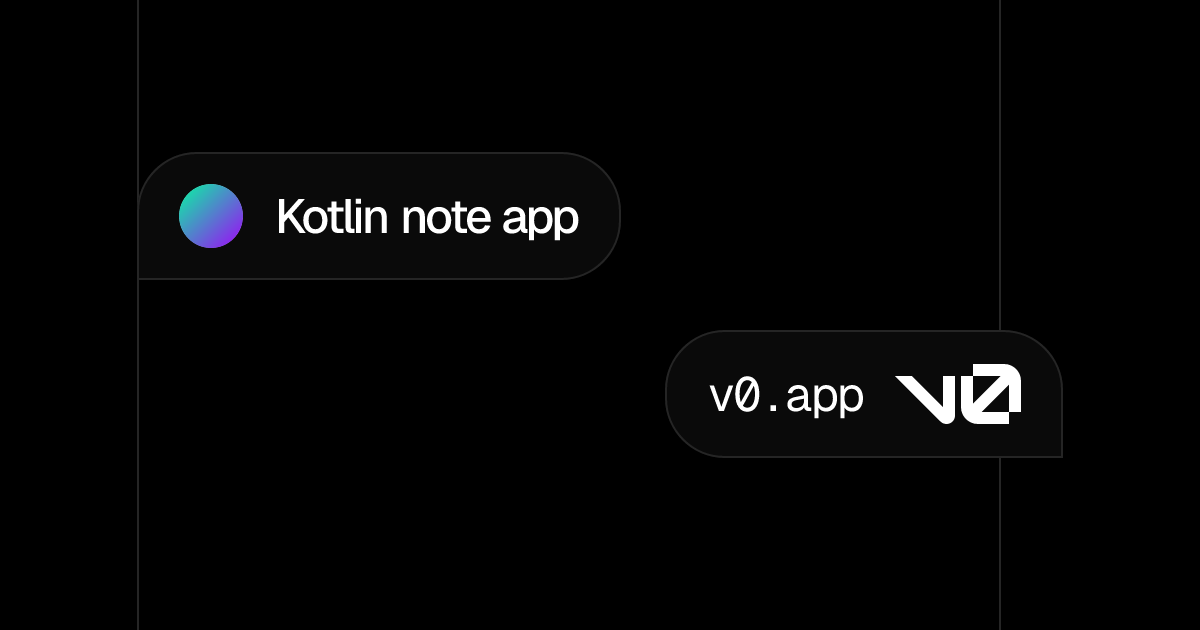 Kotlin note app – v0 by Vercel