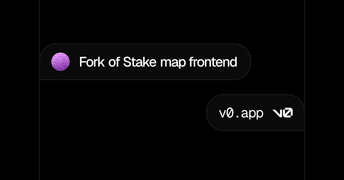Fork of Stake map frontend – v0 by Vercel