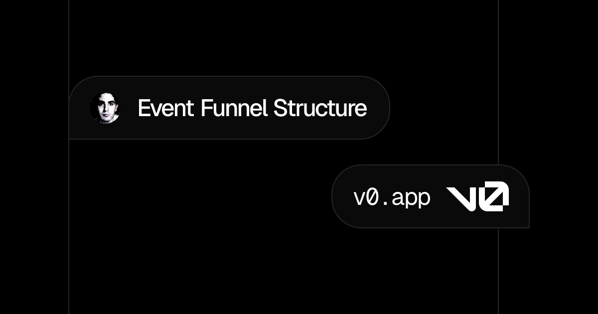 Event Funnel Structure – v0 by Vercel