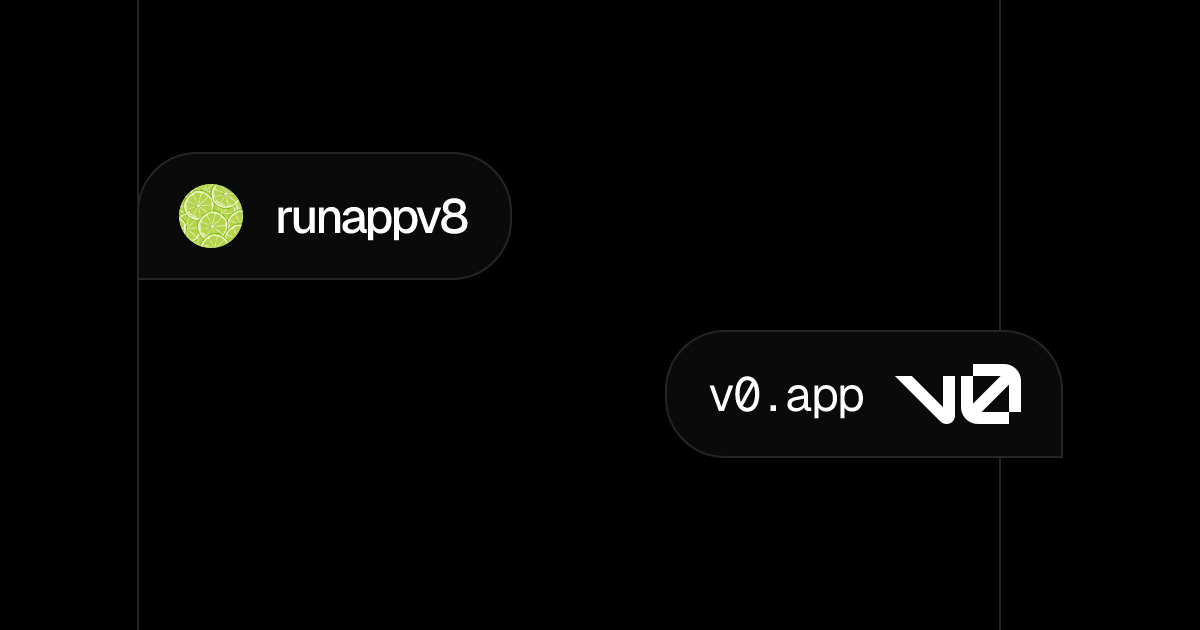 runappv8 – v0 by Vercel