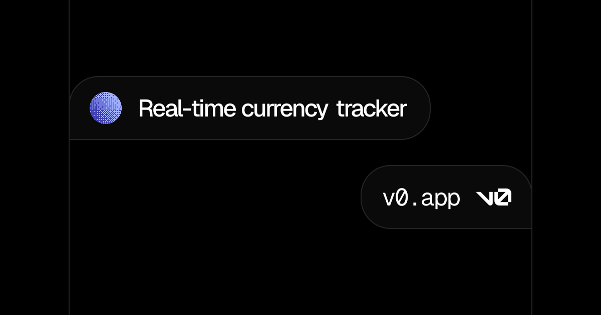 Real-time currency tracker – v0 by Vercel