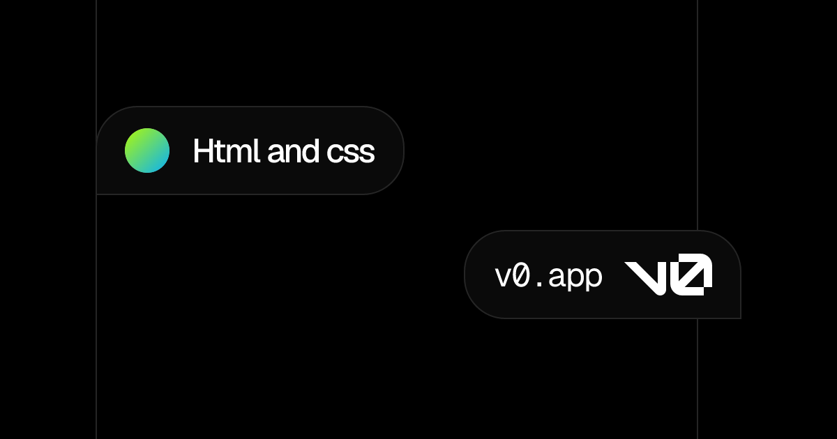 Html and css – v0 by Vercel